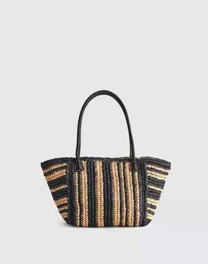 Women's Black Straw Bags