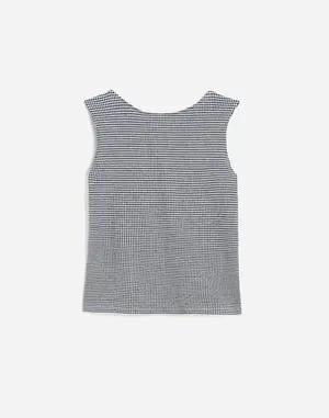 Madewell Gingham Low-back Tee