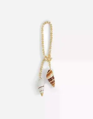 Madewell Shell And Pearl Bag Charm - Vintage Khaki