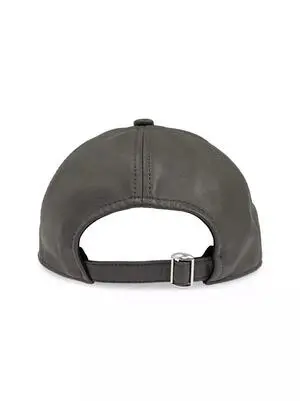 YVES SALOMON Leather Baseball Cap