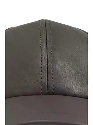 YVES SALOMON Leather Baseball Cap
