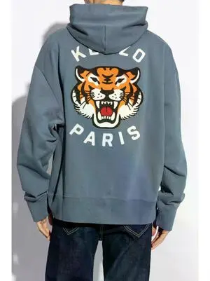Kenzo Tiger Head Embroidered Hoodie