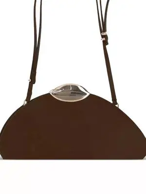 Benedetta Bruzziches Leather Clasp-closure Shoulder Bag - Brown