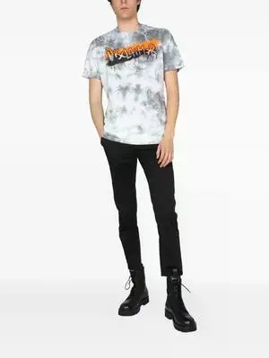 DISCLAIMER Tie-dye Logo-print T-shirt