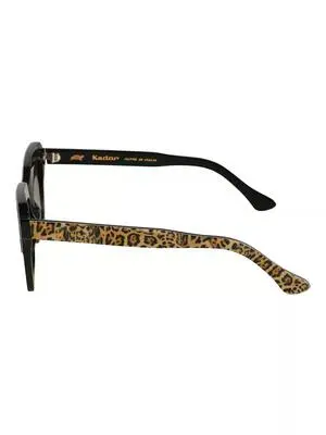 KADOR Kallima Leopard-print Geometric Sunglasses