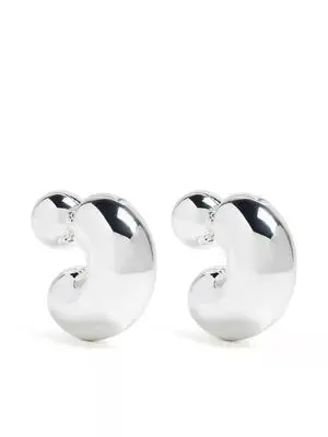 Jenny Bird Tome Medium Hoops - Silver