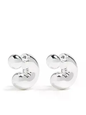 Jenny Bird Tome Medium Hoops - Silver