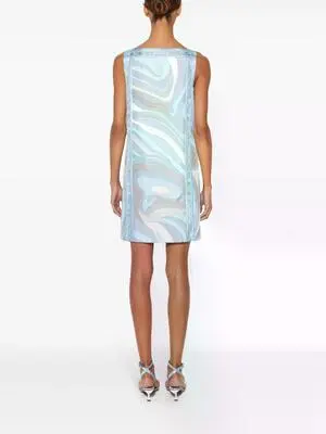 Emilio Pucci Marmo-print Silk Dress