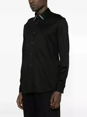 Emporio Armani Logo-plaque Long-sleeve Shirt