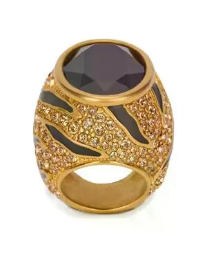 Roberto Cavalli Crystal-embellished Ring - Gold
