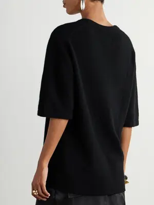 Loulou De Saison Wool-blend 'raven' T-shirt