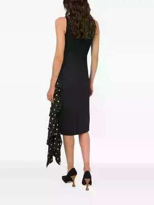 Moschino Polka-dot Ruffled Mini Dress