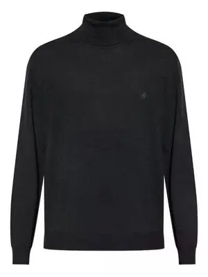 Etro Embroidered Turtleneck Sweater - Black