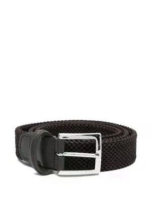 Kiton Braided Belt - Brown
