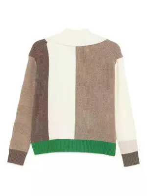 Paul Smith Patchwork Wool Cardigan - Neutrals