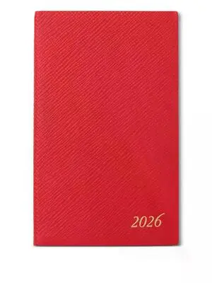 Smythson 2026 Panama Weekly Diary - Red