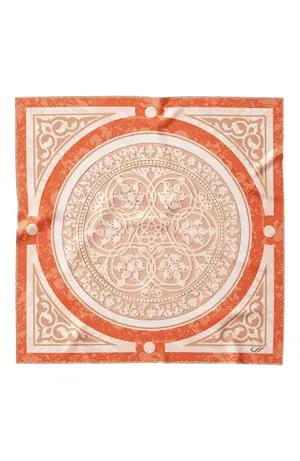 ELIZABETTA Notosilk Pocket Square For Men Orange