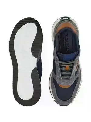 FERRAGAMO Suede Leather Sneakers - Blue