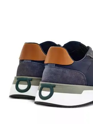 FERRAGAMO Suede Leather Sneakers - Blue