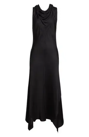 Brandon Maxwell The Fallon Cowl Neck A-line Dress