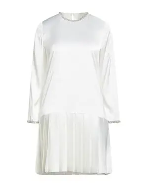 Sandro Mini Pleated Satin Dress
