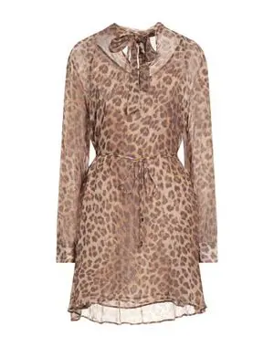Chiffon Animal Print Dresses