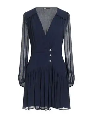 Maje Georgette Mini Wrap Dress