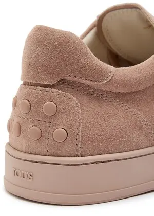 TOD'S Panelled Suede Sneakers - Light Pink