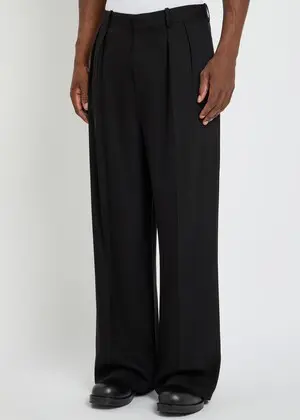 Loewe Logo-embroidered Woven Trousers