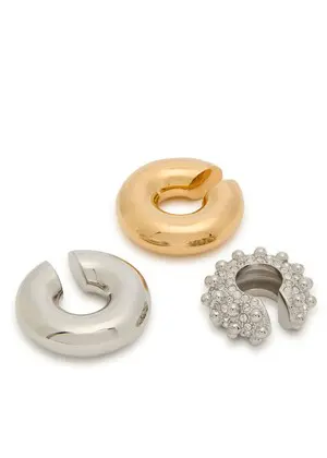 Rabanne Set Of Three Metal Ear Cuffs