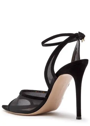 GIANVITO ROSSI Dorotea 120 Mesh Sandals