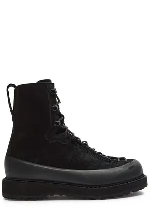 Stone Island Suede Hiking Boots - Black