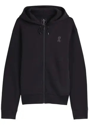 On Focus Tech Hooded Cotton-blend Sweatshirt