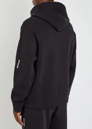 On Focus Tech Hooded Cotton-blend Sweatshirt