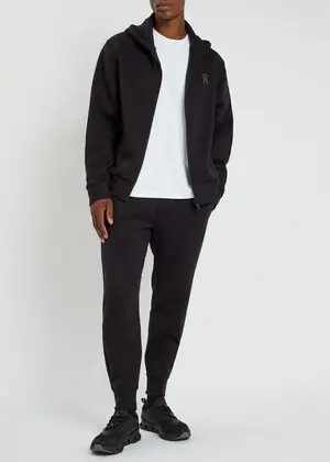 On Focus Tech Hooded Cotton-blend Sweatshirt