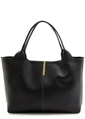 Black Leather Bag Totes