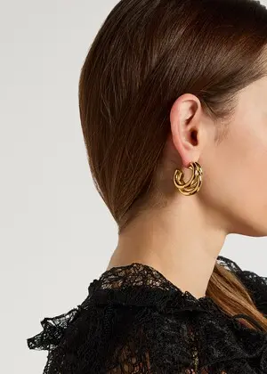 Rabanne Layered Hoop Earrings