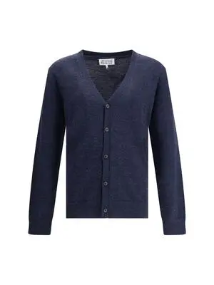 MAISON MARGIELA Wool Cardigan - Blue