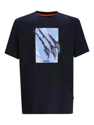 BOSS Graphic-print Crew-neck T-shirt