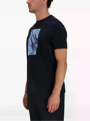 BOSS Graphic-print Crew-neck T-shirt