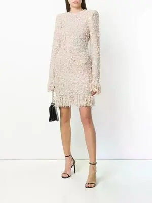 Balmain Frayed Fitted Dress