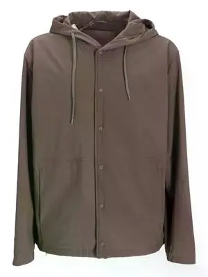 Herno Hooded Button-fastening Jacket