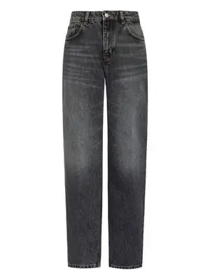 12 STOREEZ Patch-detail Straight-leg Jeans