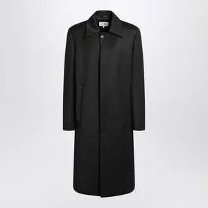 MAISON MARGIELA Wool-Blend Single-Breasted Coat - Black