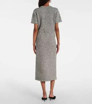 Tory Burch Tweed Pencil Skirt - Grey