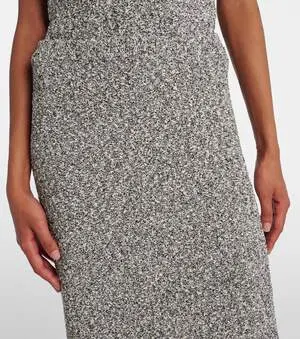 Tory Burch Tweed Pencil Skirt - Grey
