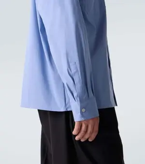 Plan C Cotton-blend Poplin Shirt