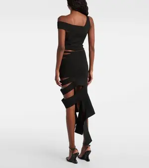 MUGLER Cut-out Midi Skirt