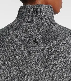JW Anderson Wool And Alpaca-blend Turtleneck Sweater - Grey