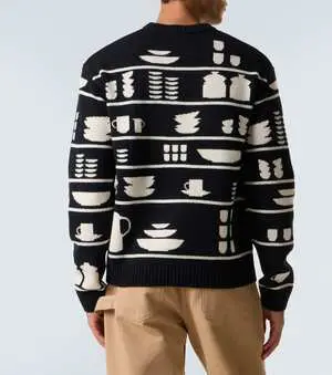 JW Anderson Jacquard Wool Crewneck Sweater